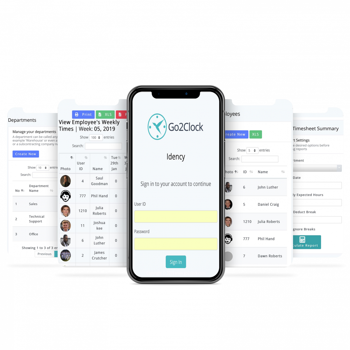 Go2Clock Cloud Hosted Time & Attendance System - Idency