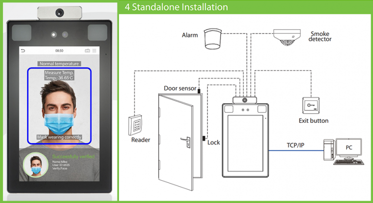 ZKTeco ProFaceX (TD) Body Temperature Measurement Access Control