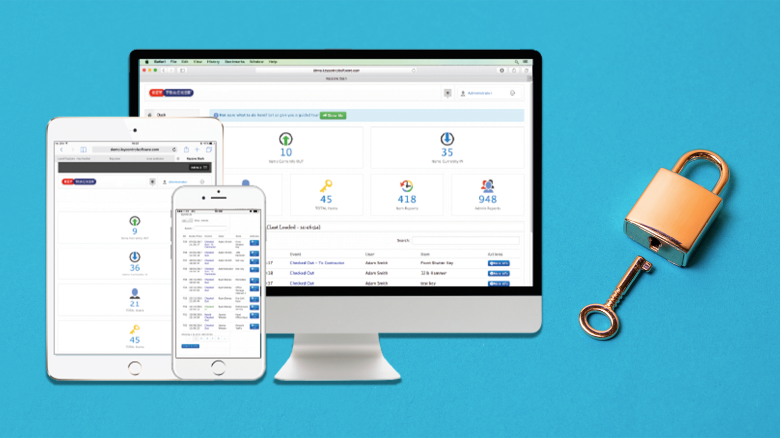 Biometric Key Cabinet & Management System - Idency
