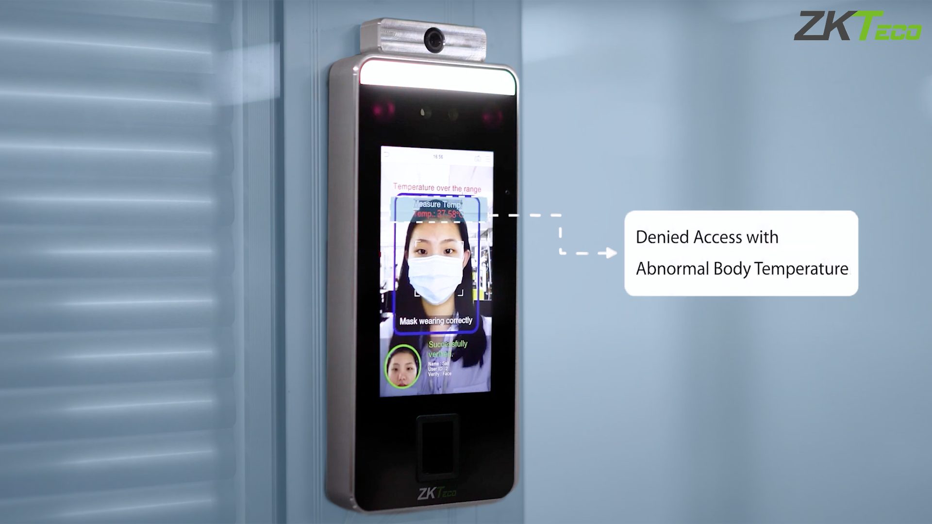 ZKTeco SpeedFace V5L (TD) Multi-Biometric Terminal with Temperature Measurement