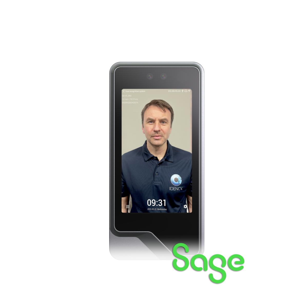 SageHR UFace 5 Pro Facial Recognition System
